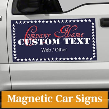Vehicle Signs, Magnets & Stickers | Next Day Shipping - CustomSigns.com
