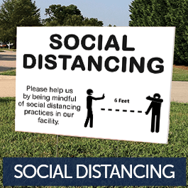 Social Distancing Signs, Yard & Business Signage - HC Brands