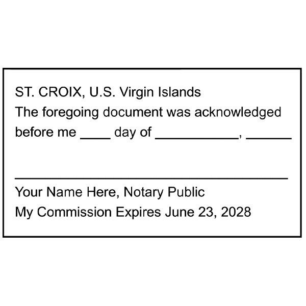 Virginia Acknowledgment Notary Stamp | HC Brands