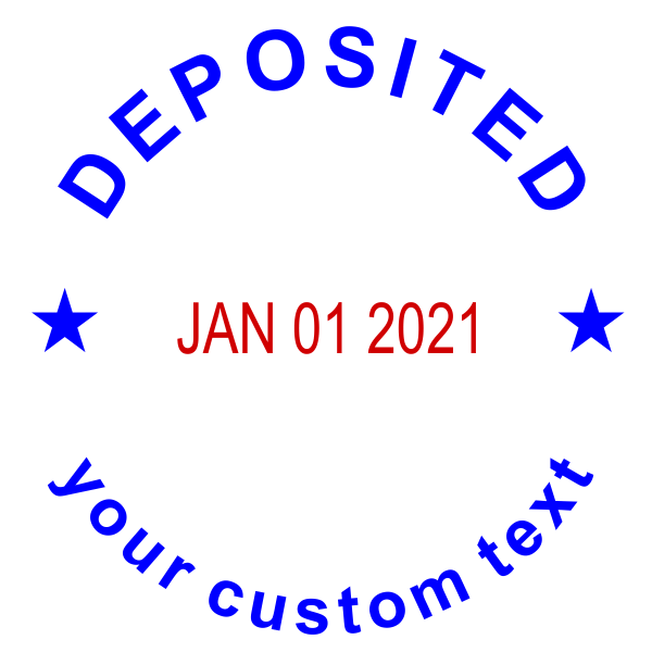 Custom Deposited Round Dater Stamp | Simply Stamps