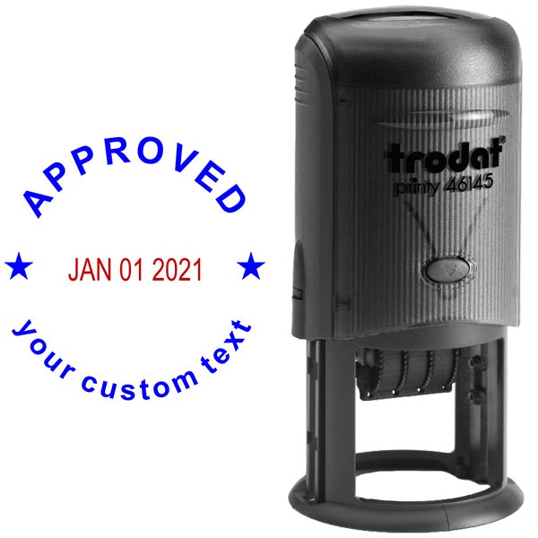 Custom Approved Round Dater Stamp | Simply Stamps