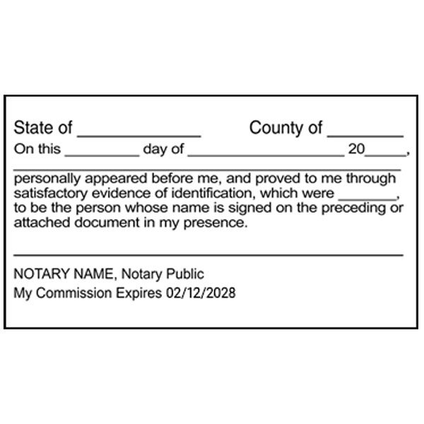 Signature Witness Notary Stamp | HC Brands