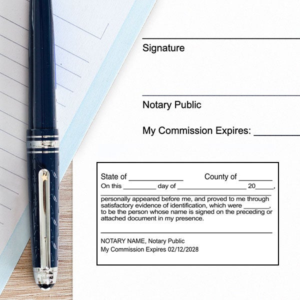 Signature Witness Notary Stamp | HC Brands