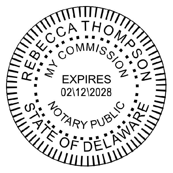 Black And White Delaware State Seal