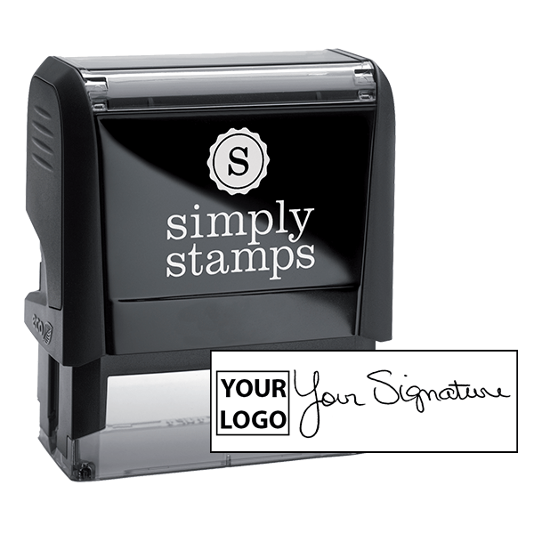 Large Signature Logo Stamp - Simply Stamps