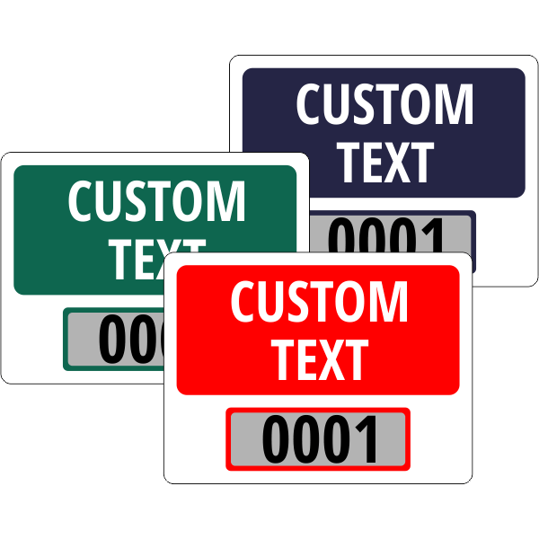 Clear Static Cling Parking Label | Design 103 | HC Brands