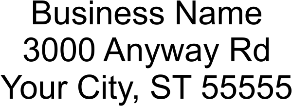 3 Line Address Stamp - Simply Stamps