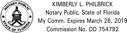 Florida Notary Public Seal Rectangular Stamp | HC Brands
