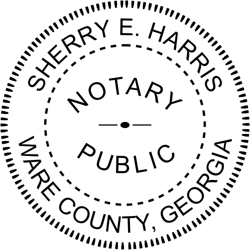 Round Georgia Notary Public Stamp All State Notary