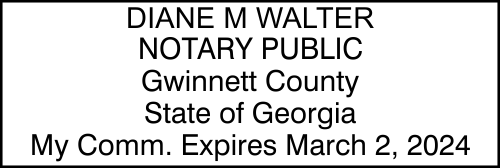 Georgia Rectangular Notary Seal | HC Brands