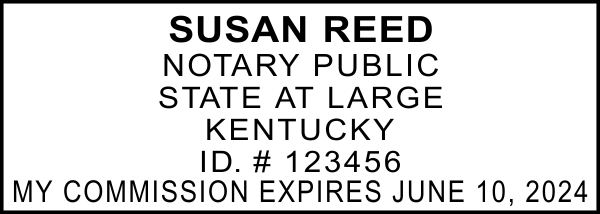 Kentucky Notary Rectangle | HC Brands
