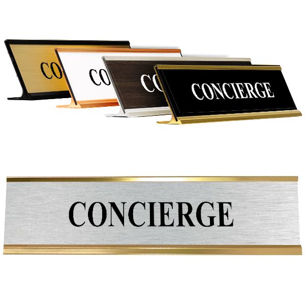 CONCIERGE Desk Plate - Custom Signs