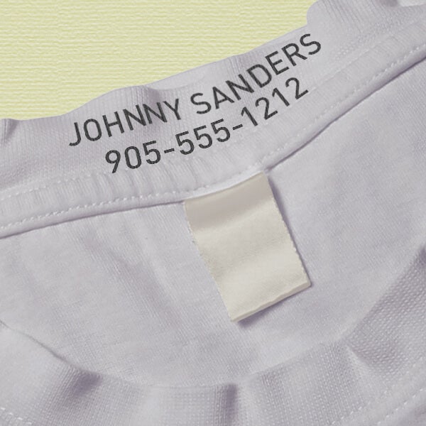 2 line Self-Inking Clothing Marker Stamp - HC Brands