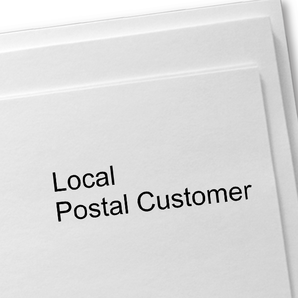 EDDM Multi Line Custom Rubber Stamps - Simply Stamps