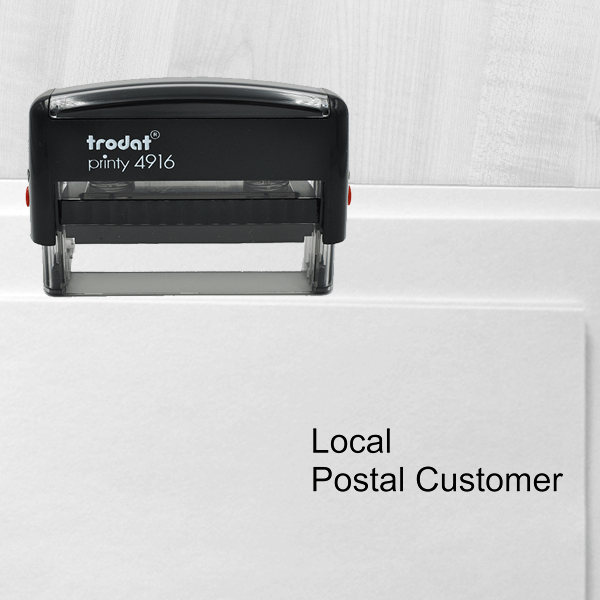 EDDM Multi Line Custom Rubber Stamps - Simply Stamps