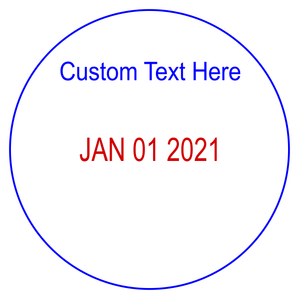 Custom Quality Top Line Round Dater Stamp | Simply Stamps