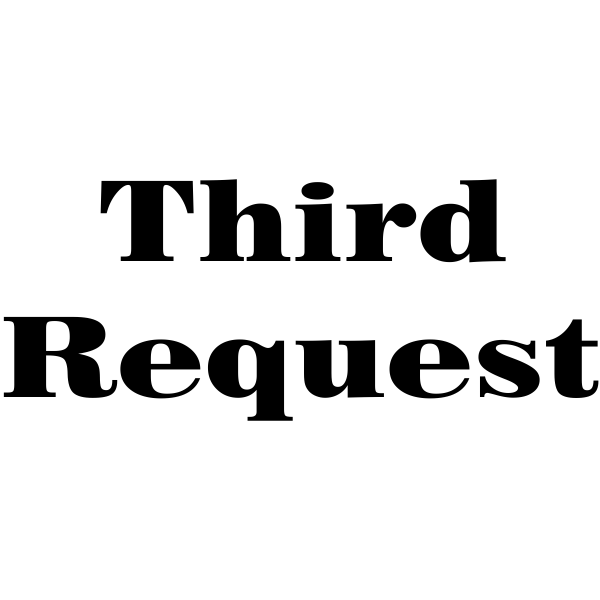 Third Request Office Rubber Stamp - Simply Stamps