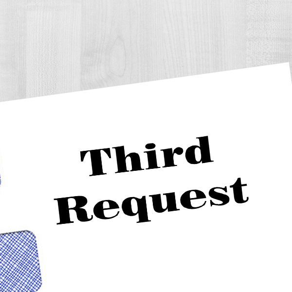 Third Request Office Rubber Stamp - Simply Stamps