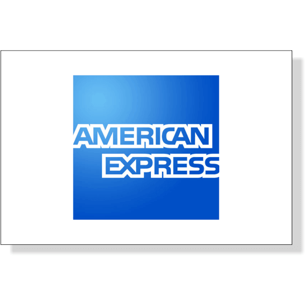American Express Decal | 2" x 3" | HC Brands