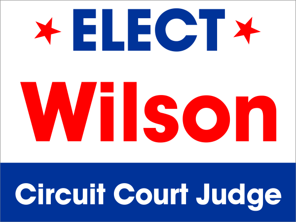 18" x 24" Basic Election Yard Sign - CustomSigns.com