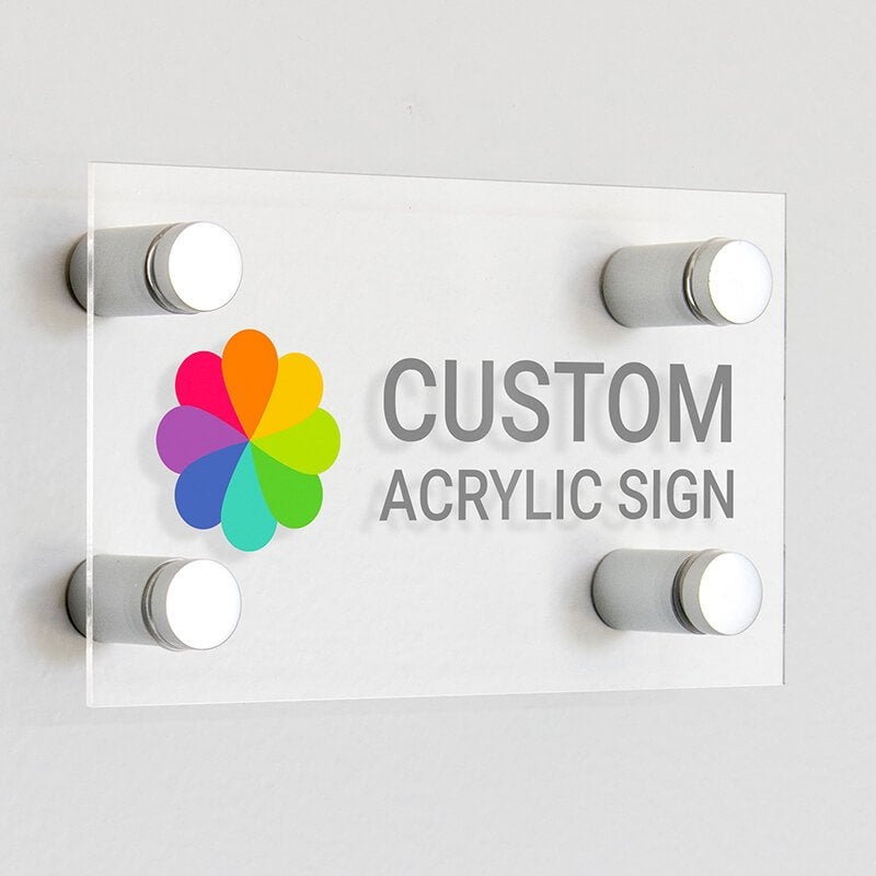 Custom Acrylic Signs | 1/16" Clear Acrylic