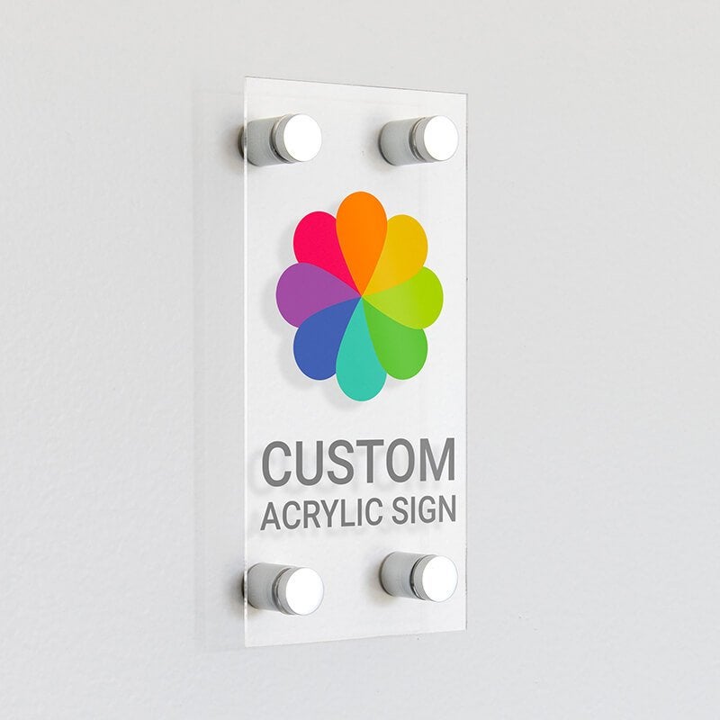 Custom Acrylic Signs | 1/16" Clear Acrylic