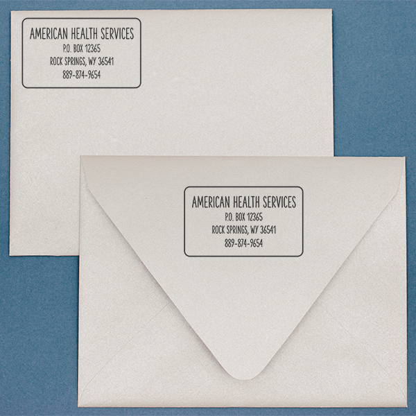 Rounded Business Address Stamp - HCBrands.com