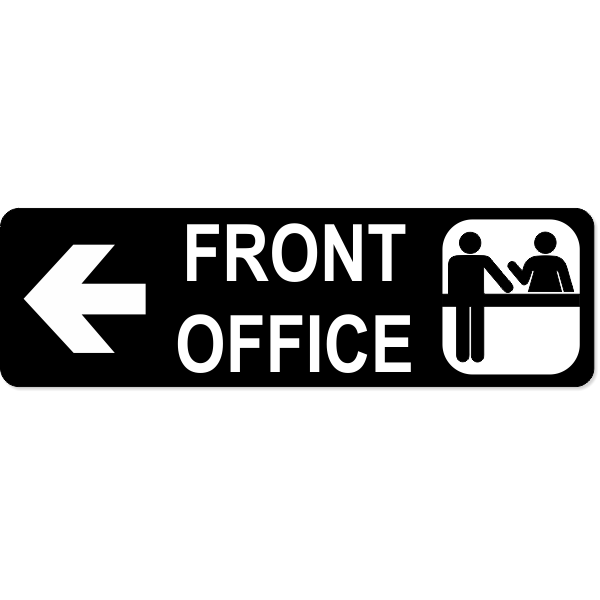 Front Office Sign | Customsigns.com