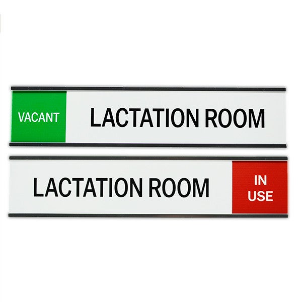 Lactation Room In Use Vacant Slide Sign - 2 x 10 - Custom Signs