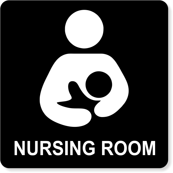 Nursing Room Icon Engraved Sign - Custom Signs