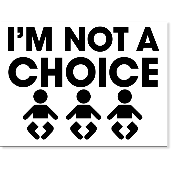 18" x 24" Pro Life Yard Sign - CustomSigns.com