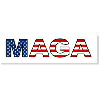 3" x 10" MAGA Bumper Sticker - CustomSigns.com