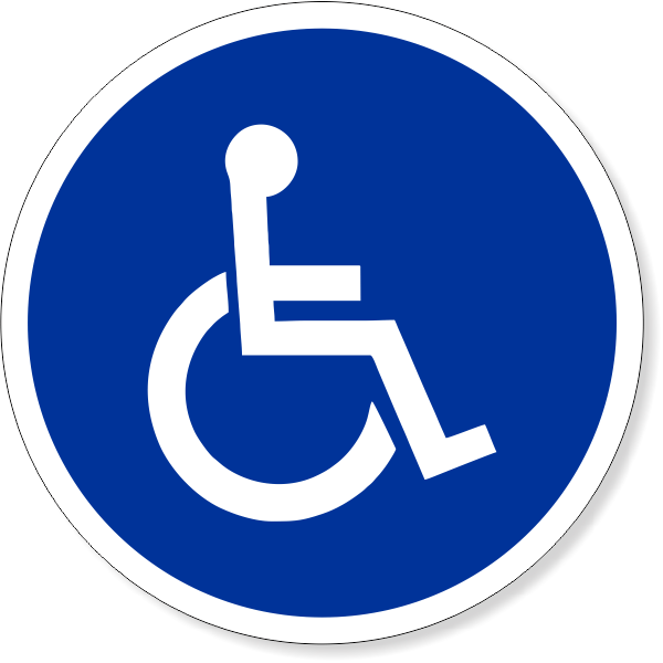 6" Round Handicap Decal | HC Brands