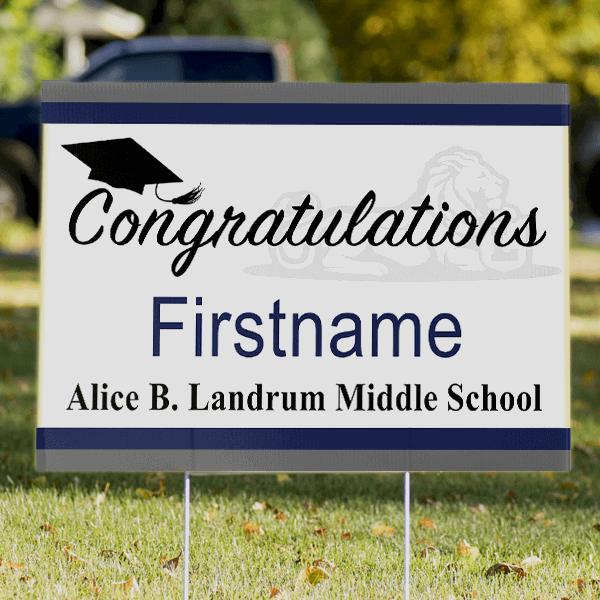 Landrum Middle School Graduation Yard Sign - HC Brands