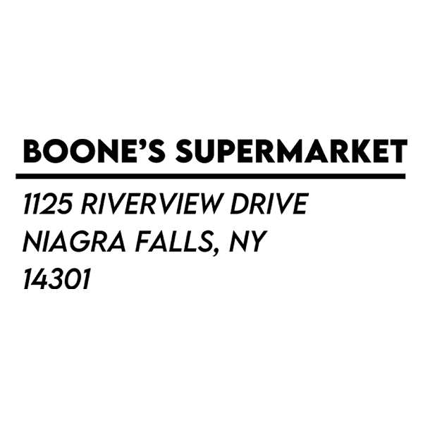 3 Line Custom Address Stamp - HCBrands.com