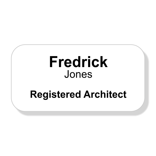 Engraved Registered Architect Name Tag | HC Brands