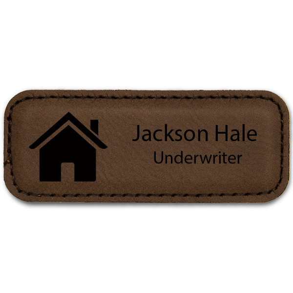 House Realtor Leatherette Name Tag | HC Brands