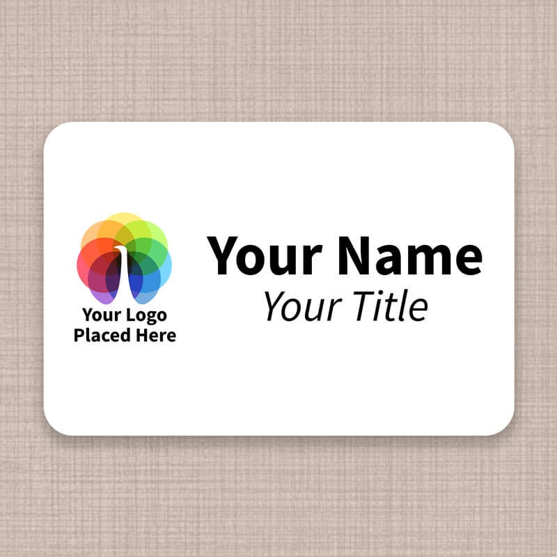 Full Color Custom Name Tag - 2" x 3" | HC Brands