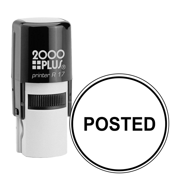 POSTED Round Border Stock Stamp | HC Brands