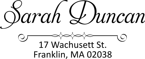 Personalized Handwritten Address Stamp | HC Brands