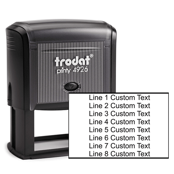1 Line Custom Rubber Stamp | HC Brands