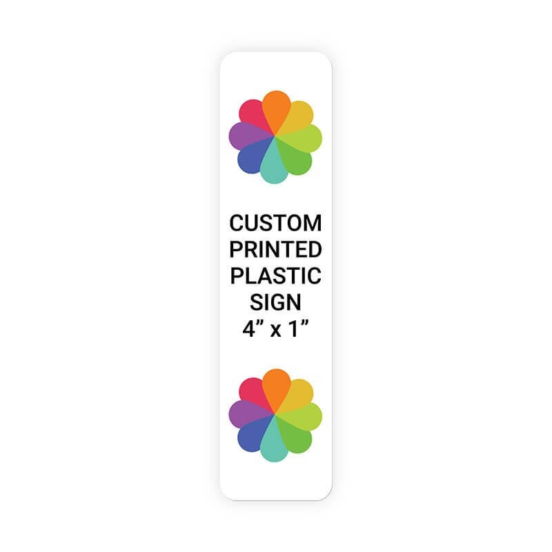 Color Sign Vertical 4" x 1" | HC Brands