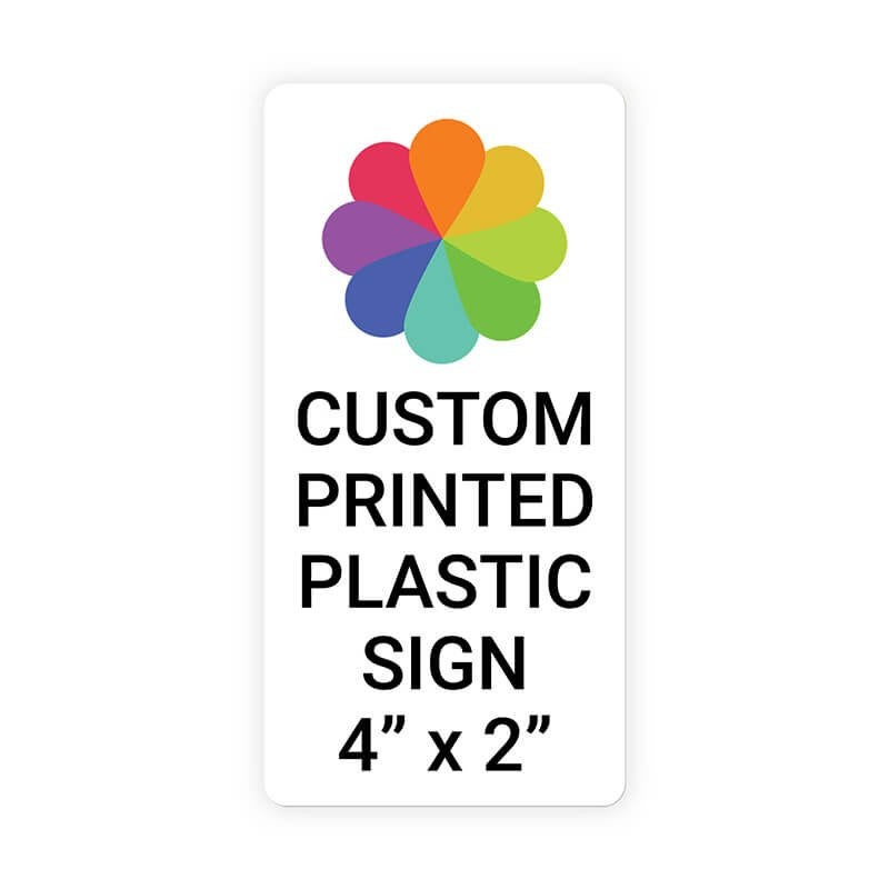 Color Sign Vertical 4" x 2" | HC Brands