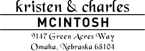 Handwritten Personalized Address Stamp | HC Brands