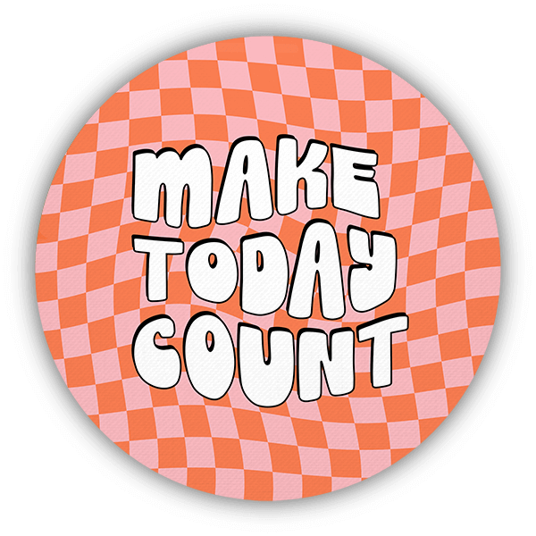 Round Mouse Pad | Make Today Count Motivational - HC Brands