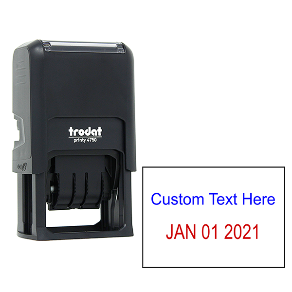 text and date stamp
