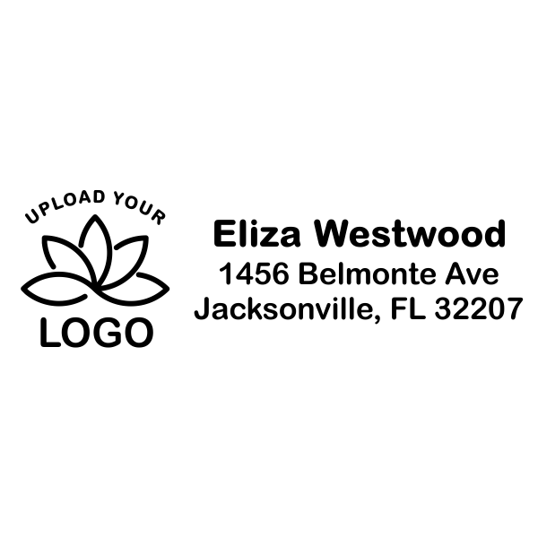 Rectangle Logo Custom Stamp with Three Lines of Text | HC Brands