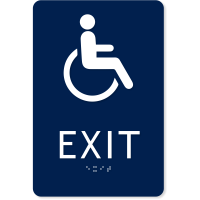 ADA Handicap Exit Sign | 9" x 6" | HC Brands