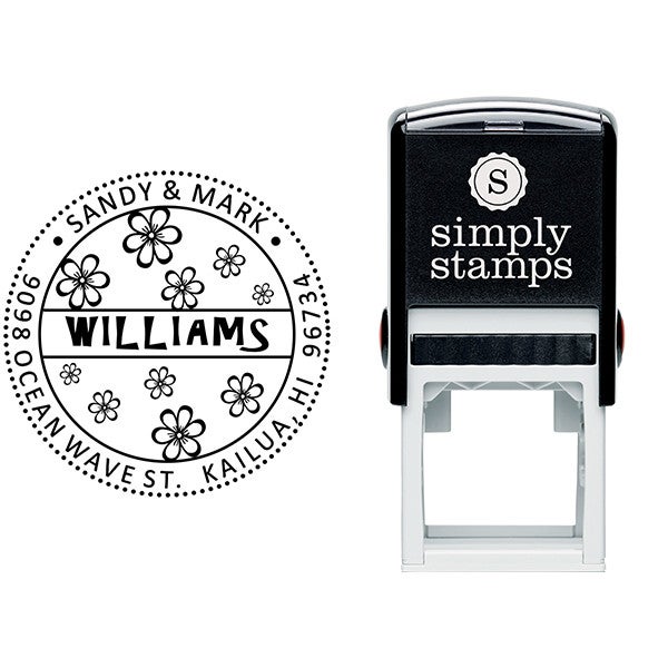 Hibiscus Flower Address Stamp | HC Brands