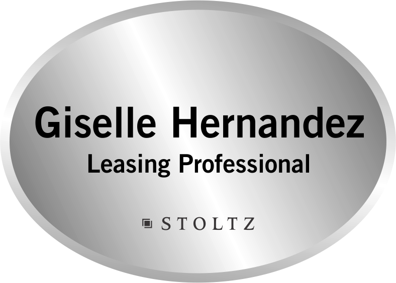 Stoltz Oval Name Badge